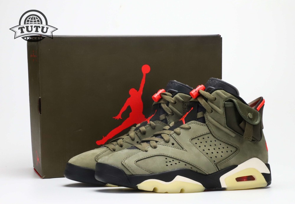 Travis Scott X Air Jordan 6 Medium Olive TS Couple 40-47.5 [Model ...